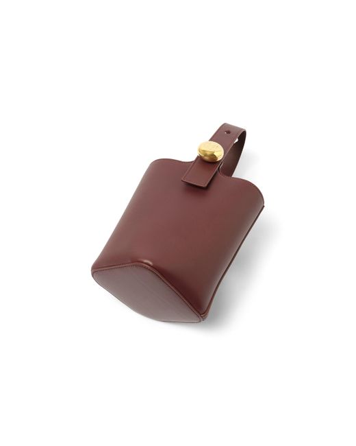 Loewe Pebble Bucket Mini, 100% Leather in Red | Lyst