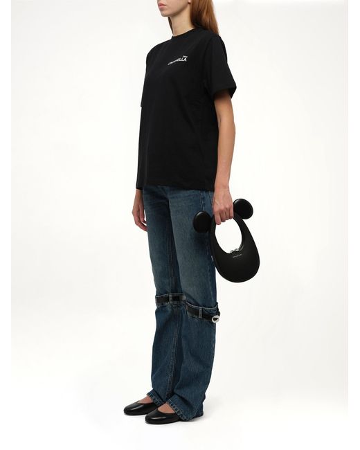 Coperni Disney X Mickey Mini Swipe Bag, 100% Calf Leather in Black | Lyst