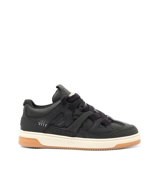 Represent Bully Sneakers, 100% Calf Leather in Black for Men | Lyst