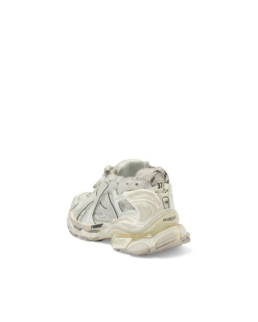 Balenciaga Runner Mesh Sneakers in White | Lyst