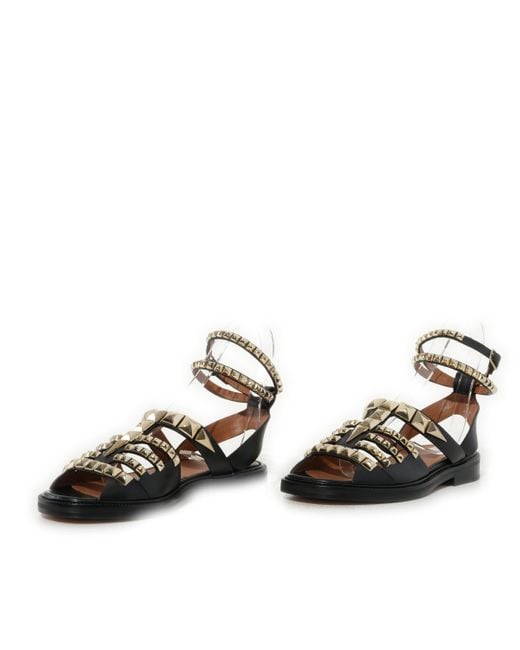 Givenchy Gladi Flat Sandals in Black | Lyst