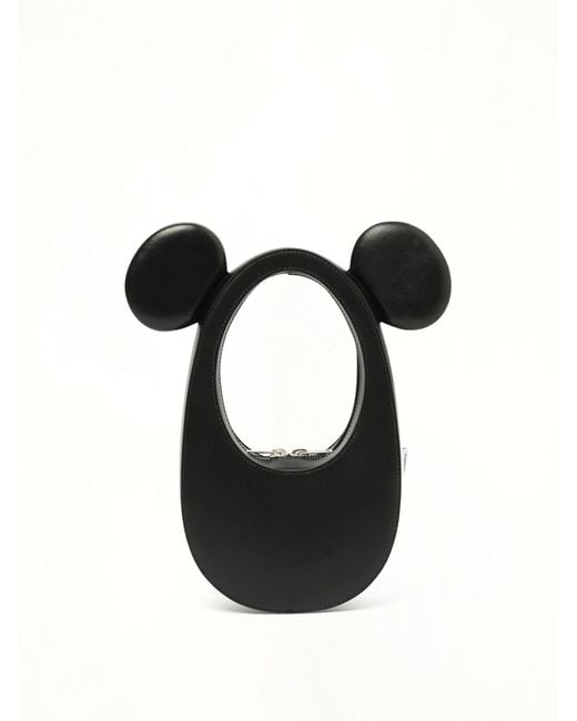 Coperni Disney X Mickey Mini Swipe Bag, 100% Calf Leather in Black | Lyst