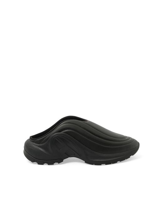DIESEL D-Runner Mule Sandals, 100% Polyurethane in Black for Men | Lyst