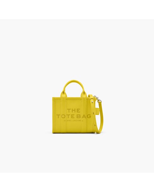 Marc Jacobs The Leather Crossbody Tote Bag in Yellow | Lyst