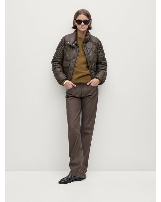 MASSIMO DUTTI Lightweight Diamond Quilted Jacket in Natural | Lyst UK MASSIMO DUTTI Lightweight Diamond Quilted Jacket in Natural | Lyst UK