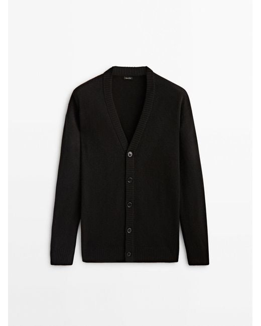 MASSIMO DUTTI Wool Blend Cardigan Limited Edition in Black for Men | Lyst MASSIMO DUTTI Wool Blend Cardigan Limited Edition in Black for Men | Lyst