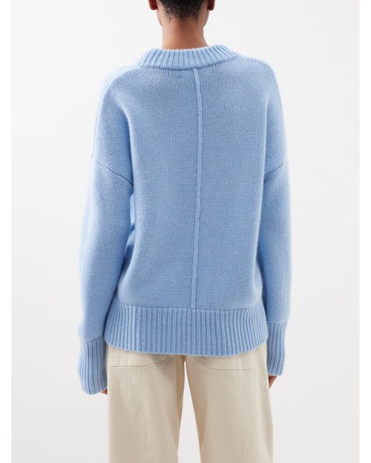 La Ligne Marin Wool Blend Sweater In Blue Lyst