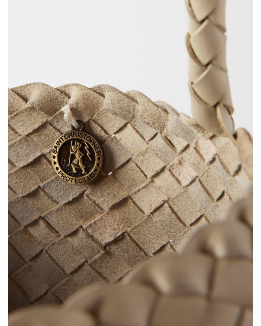 Dragon Diffusion Santa Croce Large Woven-leather Tote Bag in Natural | Lyst