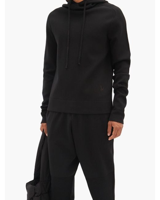 Bottega Veneta Wool-blend Hooded Sweatshirt in Black for Men - Lyst
