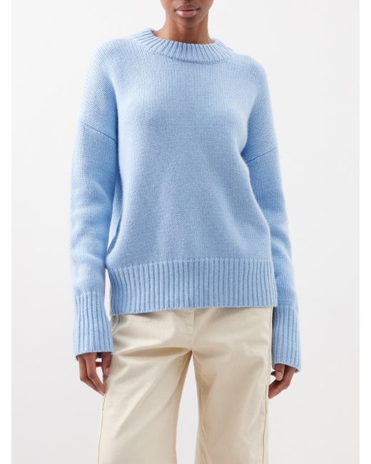 La Ligne Marin Wool Blend Sweater In Blue Lyst