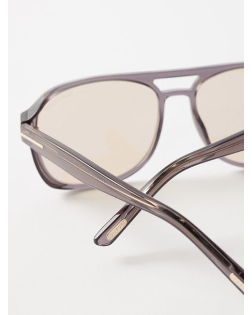 Tom Ford Rosco Aviator Frame Acetate Sunglasses In Brown For Men Lyst