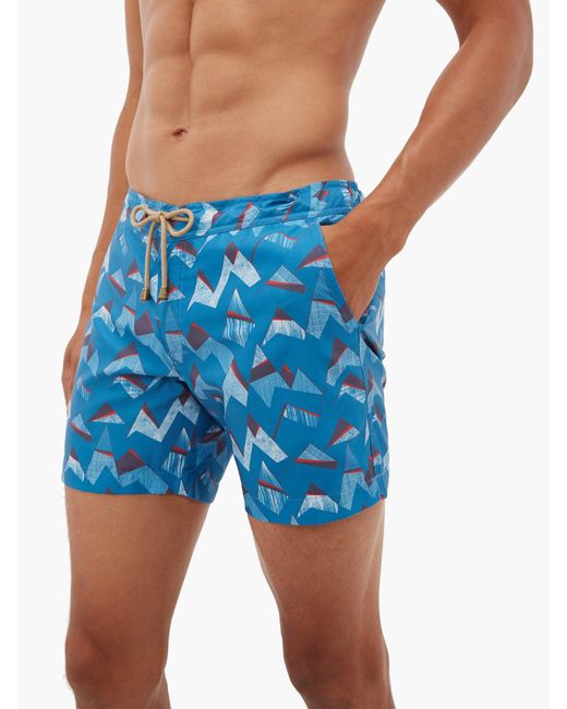 Thorsun Titan Mountain Peak-print Swim Shorts in Blue for Men - Save 50 ...