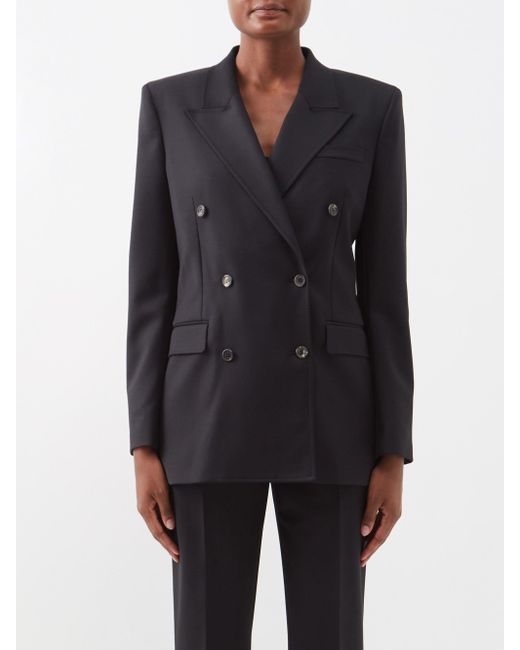 Gabriela Hearst Layne Wool-blend Suit Jacket in Black (Blue) | Lyst UK Gabriela Hearst Layne Wool-blend Suit Jacket in Black (Blue) | Lyst UK