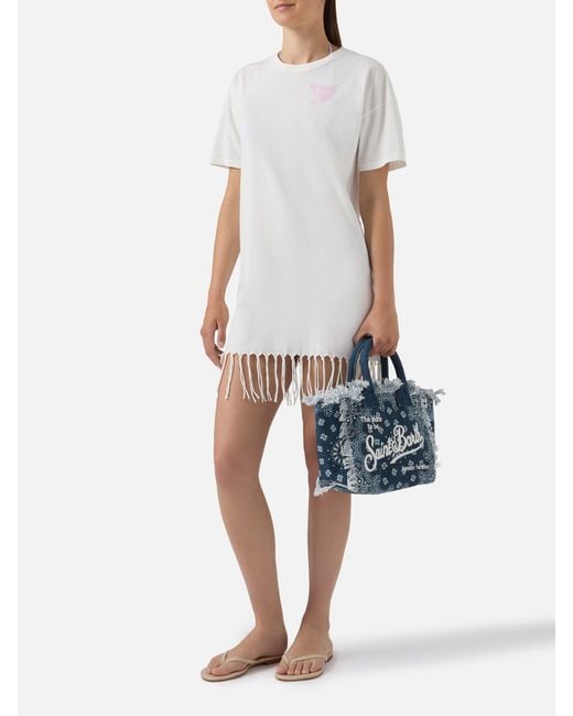 MC2 Saint Barth Midi Sereia Dress With St. Barth Cocktail Party Print ...