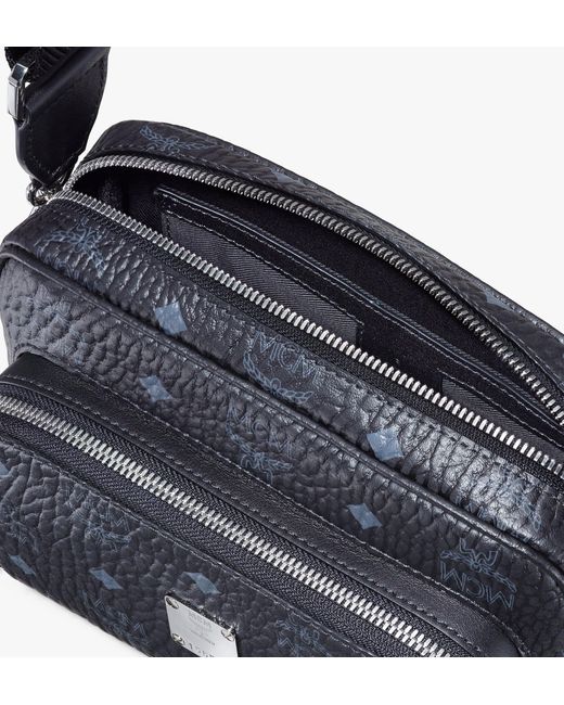 MCM Aren Crossbody In Visetos in Blue for Men | Lyst