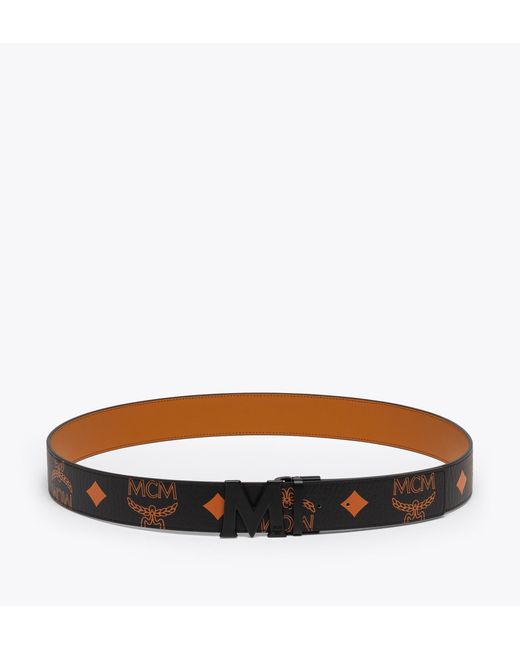 MCM Claus M Reversible Belt 1.75" In Maxi Visetos in Brown for Men | Lyst