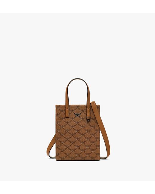MCM Aren Tote In Monogram Mix in Brown for Men | Lyst