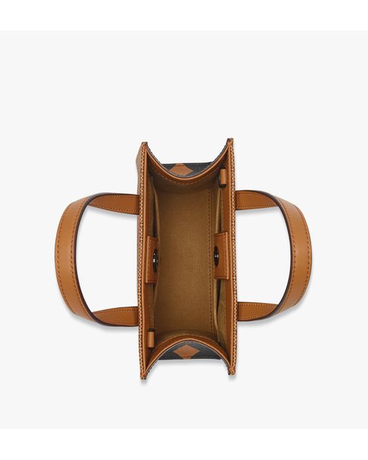 MCM Aren Tote In Monogram Mix in Brown for Men | Lyst