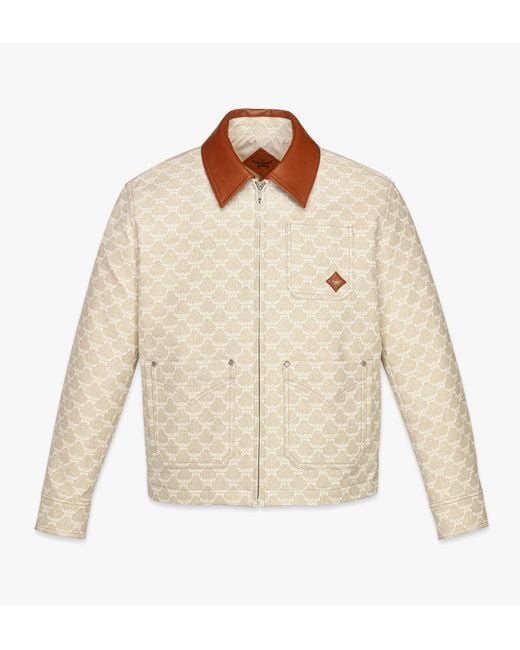 MCM Lauretos Jacket in White for Men | Lyst