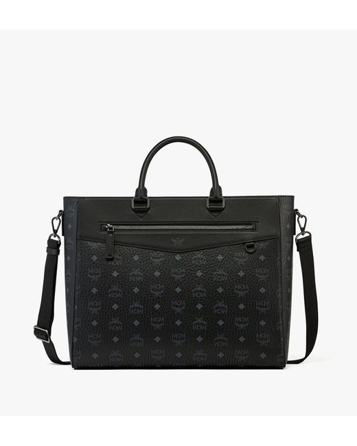 MCM Diamond Tote In Visetos in Black for Men | Lyst