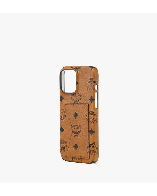 MCM Iphone 16 Pro Max Case In Visetos in Metallic for Men | Lyst