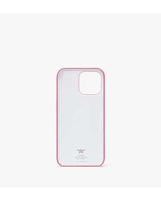 MCM Iphone 16 Pro Max Case In Visetos in Pink for Men | Lyst