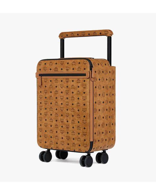 MCM Ottomar Cabin Trolley In Visetos in Brown for Men | Lyst