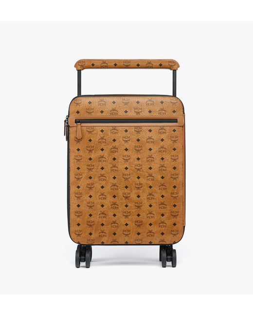 MCM Ottomar Cabin Trolley In Visetos in Brown for Men | Lyst