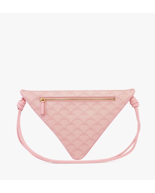 MCM Himmel Triangle Pouch In Lauretos in Pink for Men | Lyst