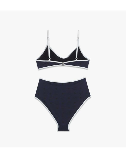 MCM Laurel Logo Bikini in Blue | Lyst