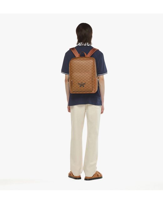 MCM Himmel Backpack In Lauretos in Brown for Men | Lyst
