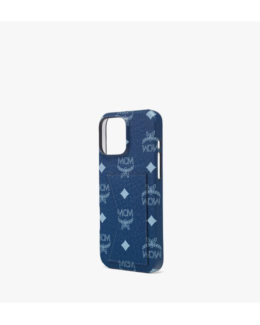 MCM Iphone 16 Pro Max Case In Visetos in Blue for Men | Lyst