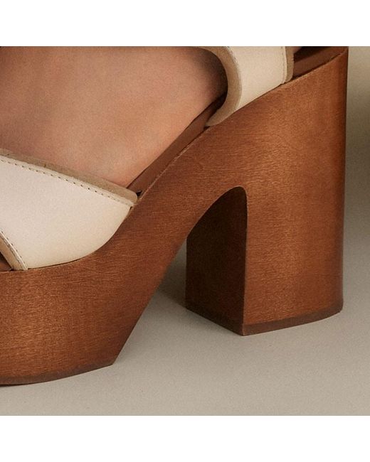 ME+EM 70s Clog Sandal in Blue | Lyst