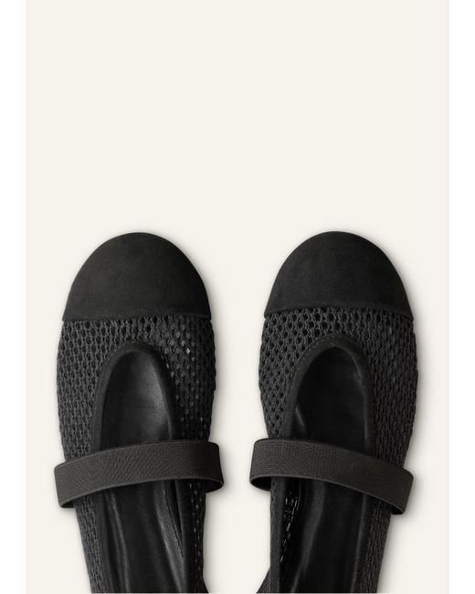 ME+EM Mesh Ballerina Flat in Blue | Lyst