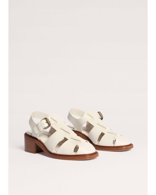ME+EM Leather Fisherman Sandal in Natural | Lyst