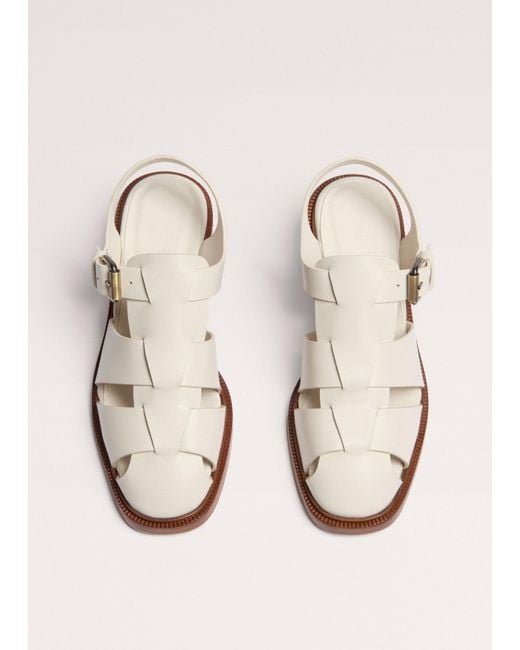 ME+EM Leather Fisherman Sandal in Natural | Lyst