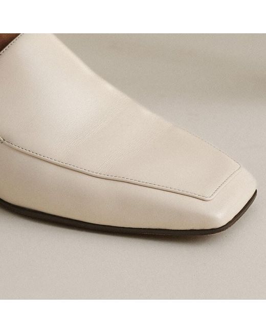 ME+EM Modern Leather Loafer in Natural | Lyst