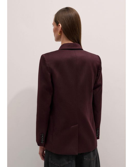 ME+EM Luxe Sharp Shoulder Blazer in Purple | Lyst UK