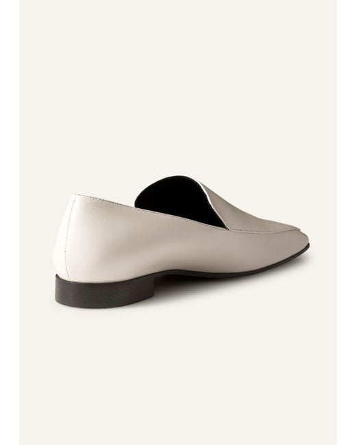 ME+EM Modern Leather Loafer in Natural | Lyst