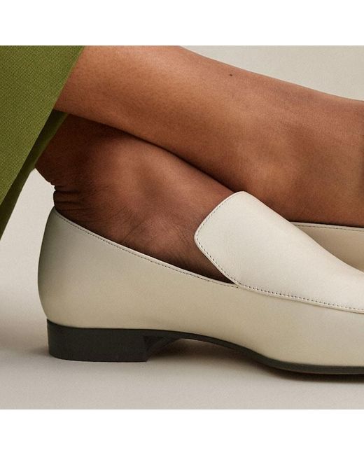 ME+EM Modern Leather Loafer in Natural | Lyst