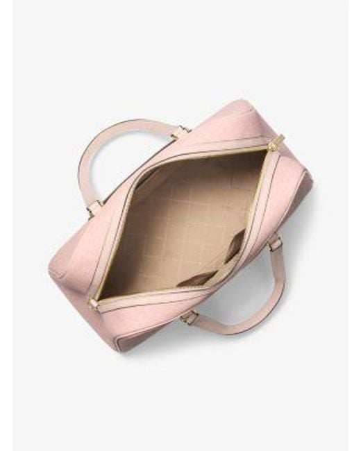 Michael Kors Jet Set Travel Extra-Large Signature Logo Weekender Bag in ...