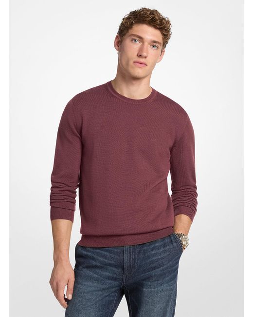 Michael Kors Mk Wool Jumper in Red for Men | Lyst UK
