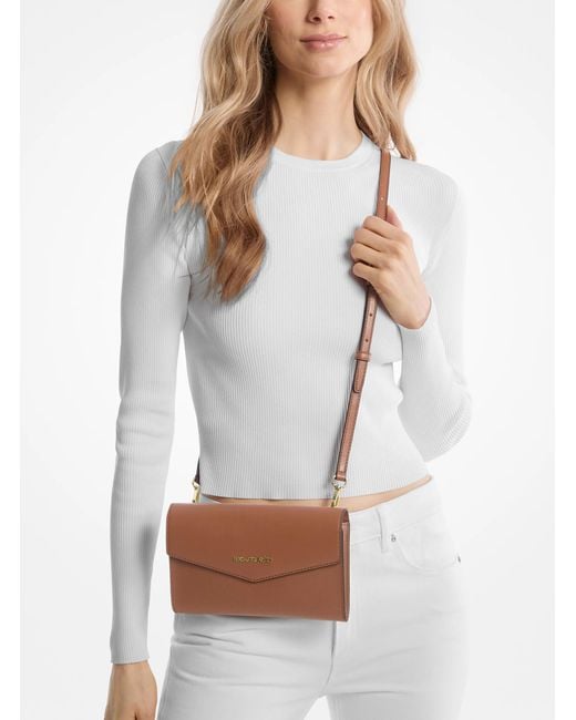 Michael Kors Charlotte Large 3-In-1 Signature Logo Tote Bag in White | Lyst