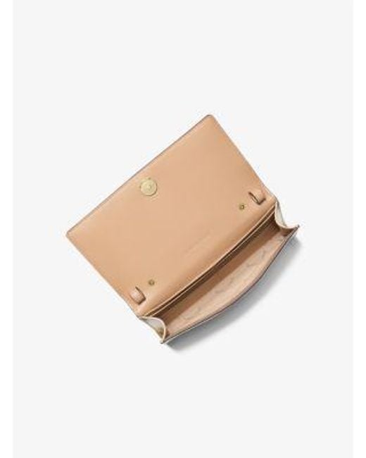 Michael Kors Carson Large Metallic Pebbled Leather Convertible ...