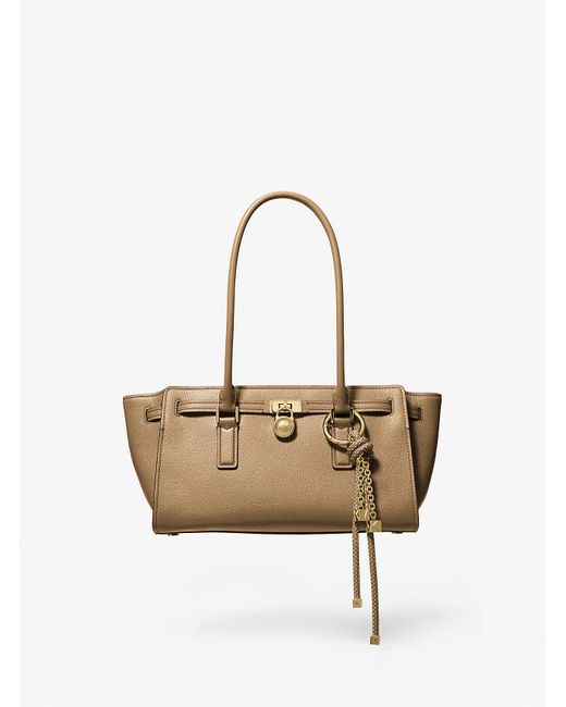 MICHAEL Michael Kors Mk Hamilton Moderne Small Leather Satchel in White ...