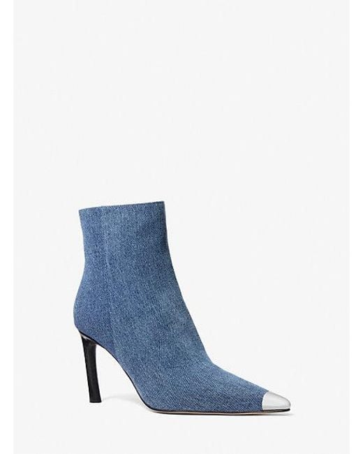 Michael Kors Kasia Denim Boot in Blue | Lyst