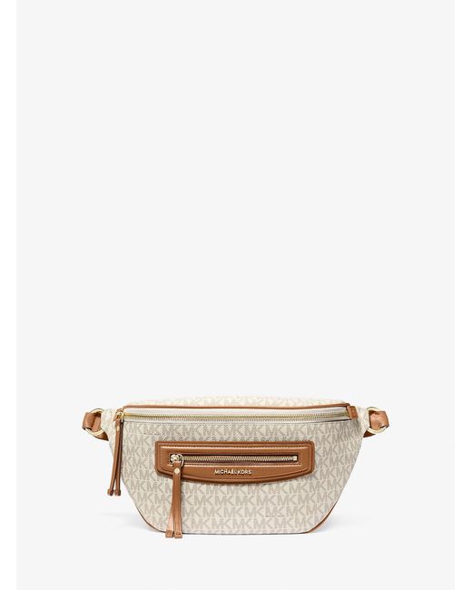 MICHAEL Michael Kors Mk Jet Set Travel Medium Signature Logo Sling Pack ...