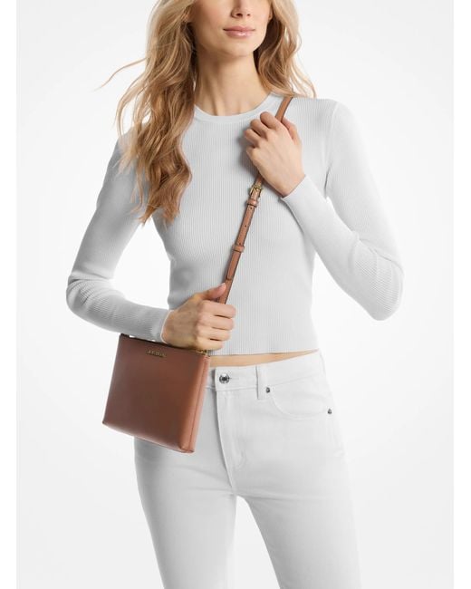 Michael Kors Charlotte Large 3-In-1 Signature Logo Tote Bag in Brown | Lyst