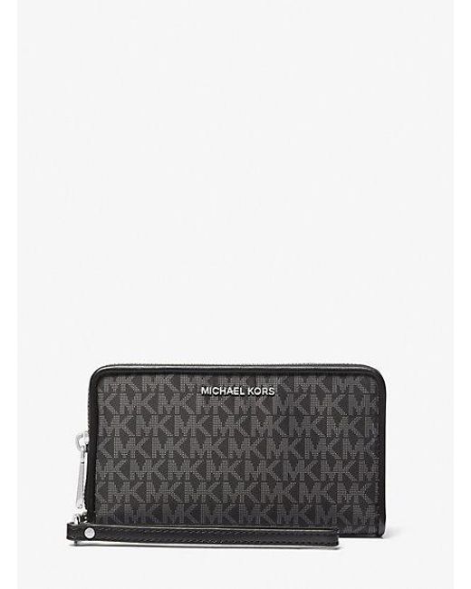 Grey michael kors wristlet store