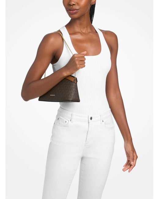 MICHAEL Michael Kors Mk Athena Small Signature Logo Convertible Clutch ...